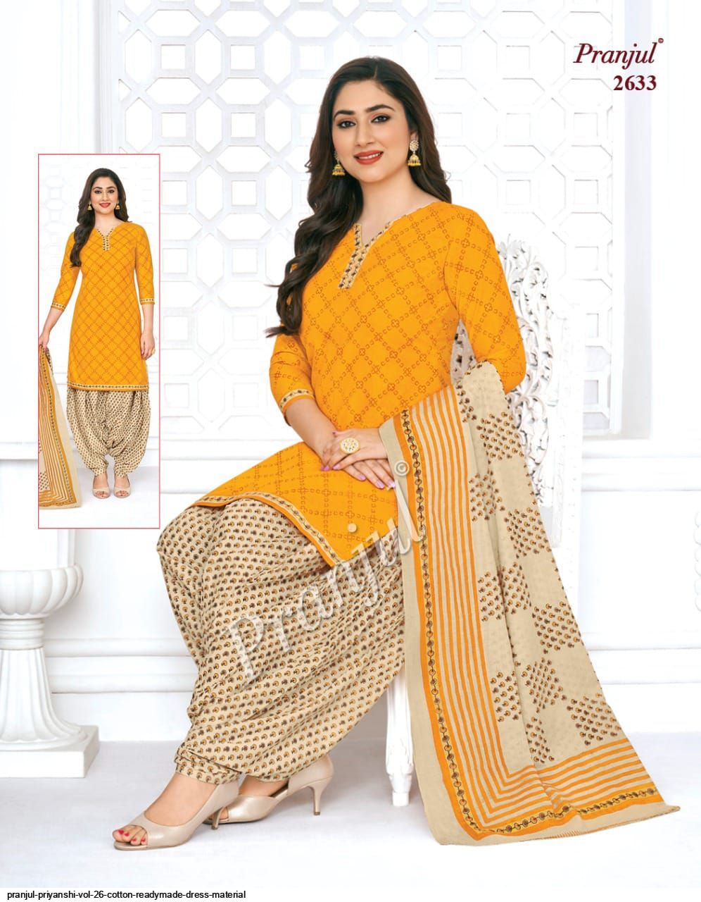 Pranjul Priyanshi Vol 26 Cotton readymade dress material