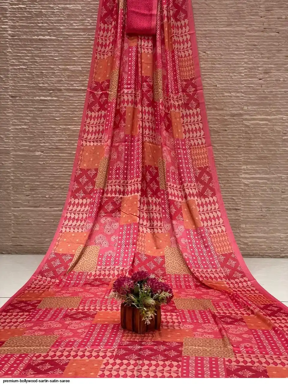 Premium BOLLYWOOD SARTIN SATIN SAREE