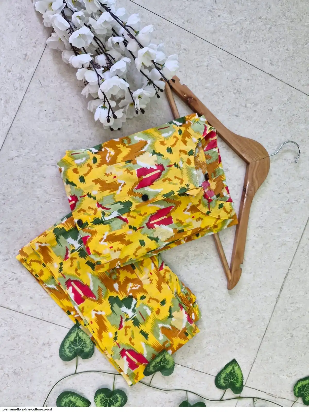 Premium Flora Fine cotton Co ord