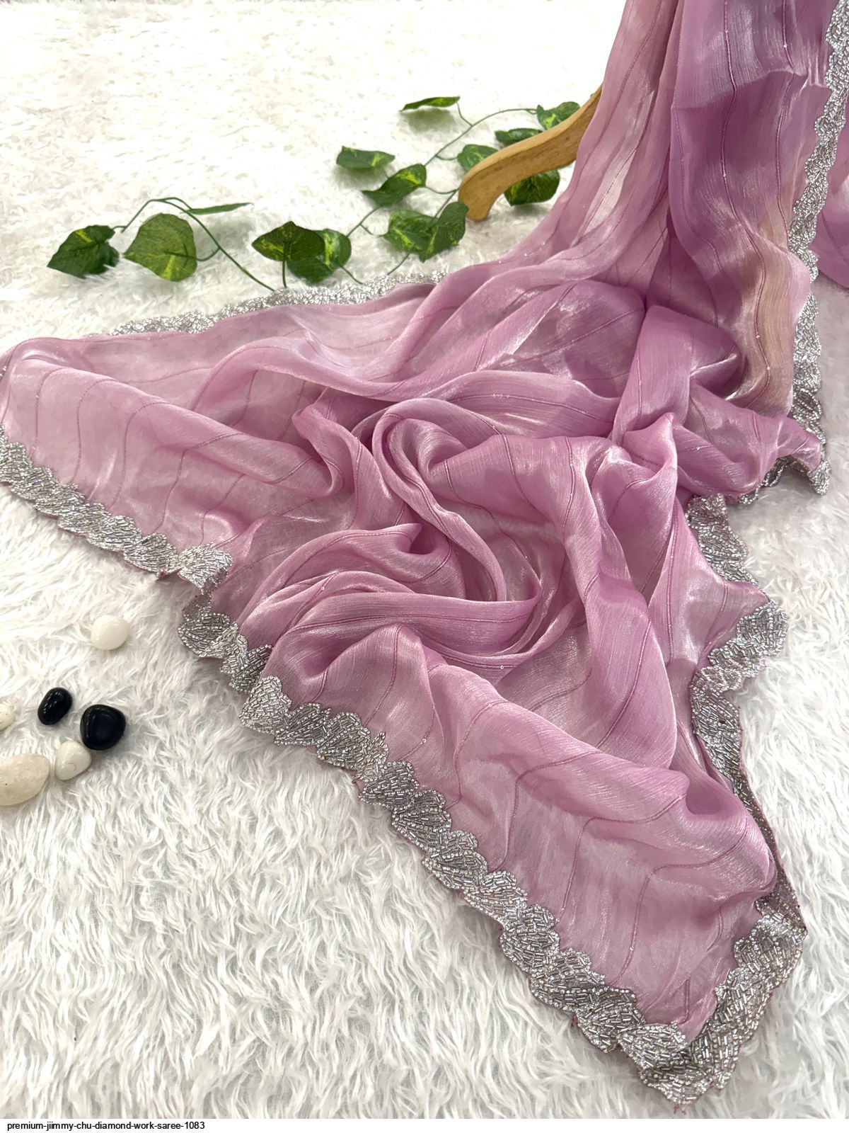PREMIUM JIIMMY CHU DIAMOND WORK SAREE 1083