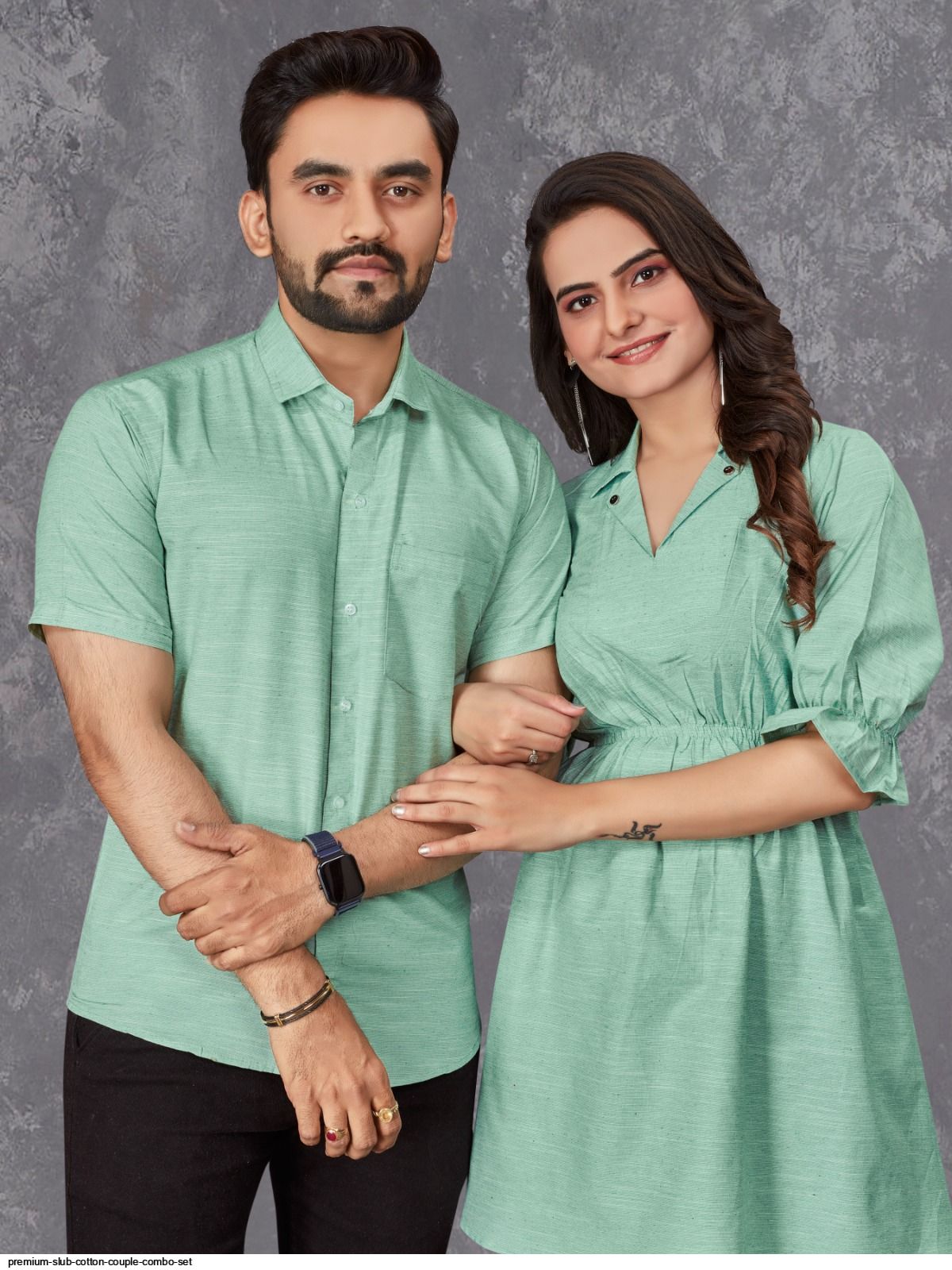 Premium Slub cotton Couple Combo Set
