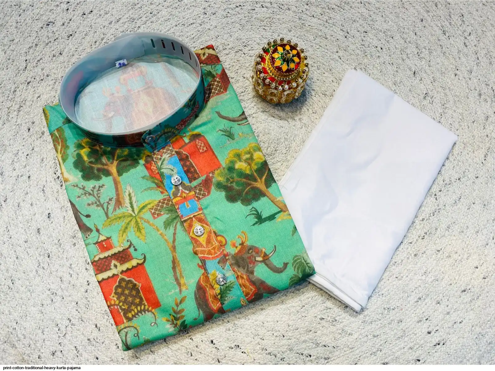 Men’s Traditional Heavy Kurta - 100% Cotton Kurta for Wholesale | Print ...