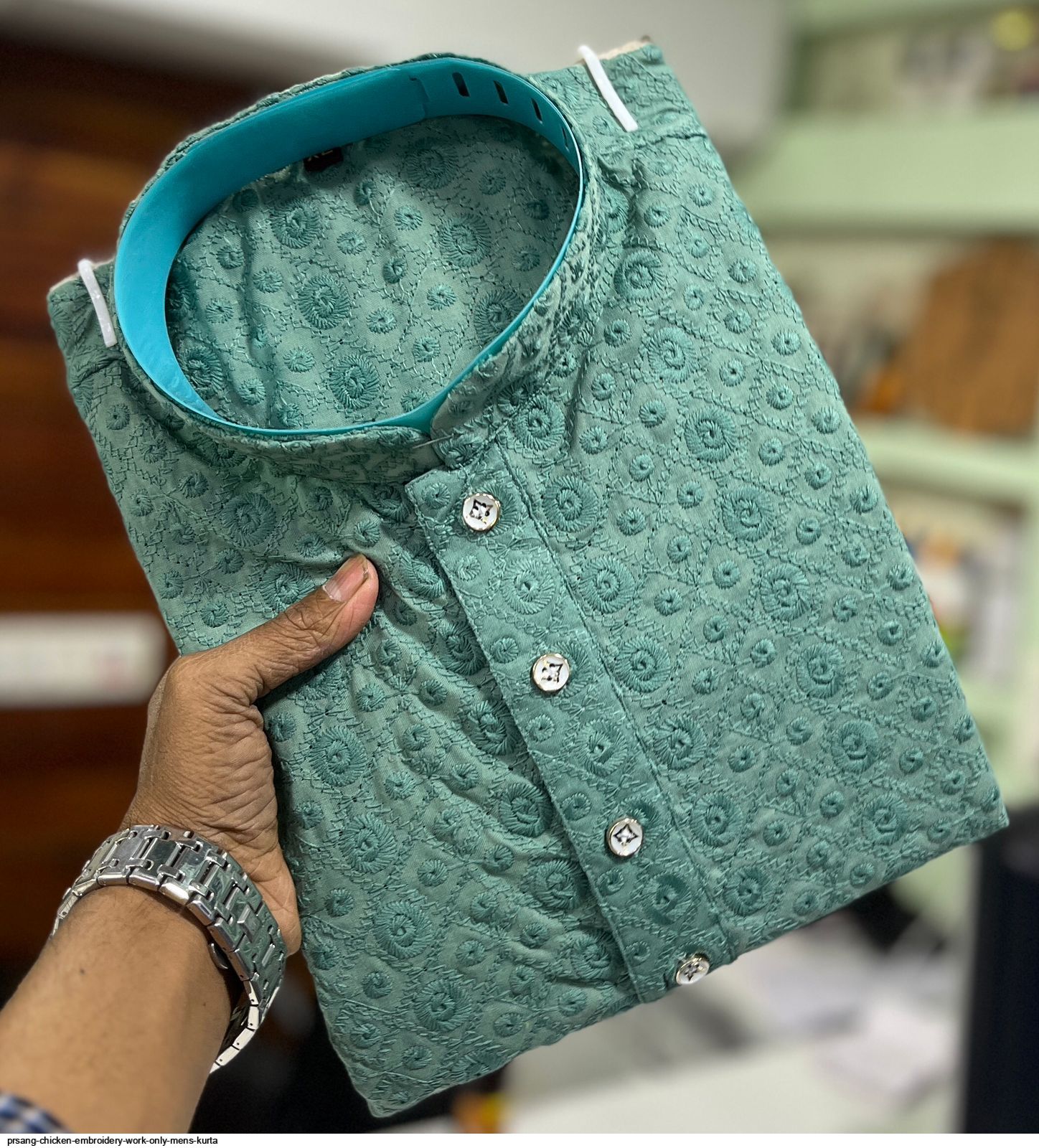 PRSANG Chicken Embroidery work only mens kurta