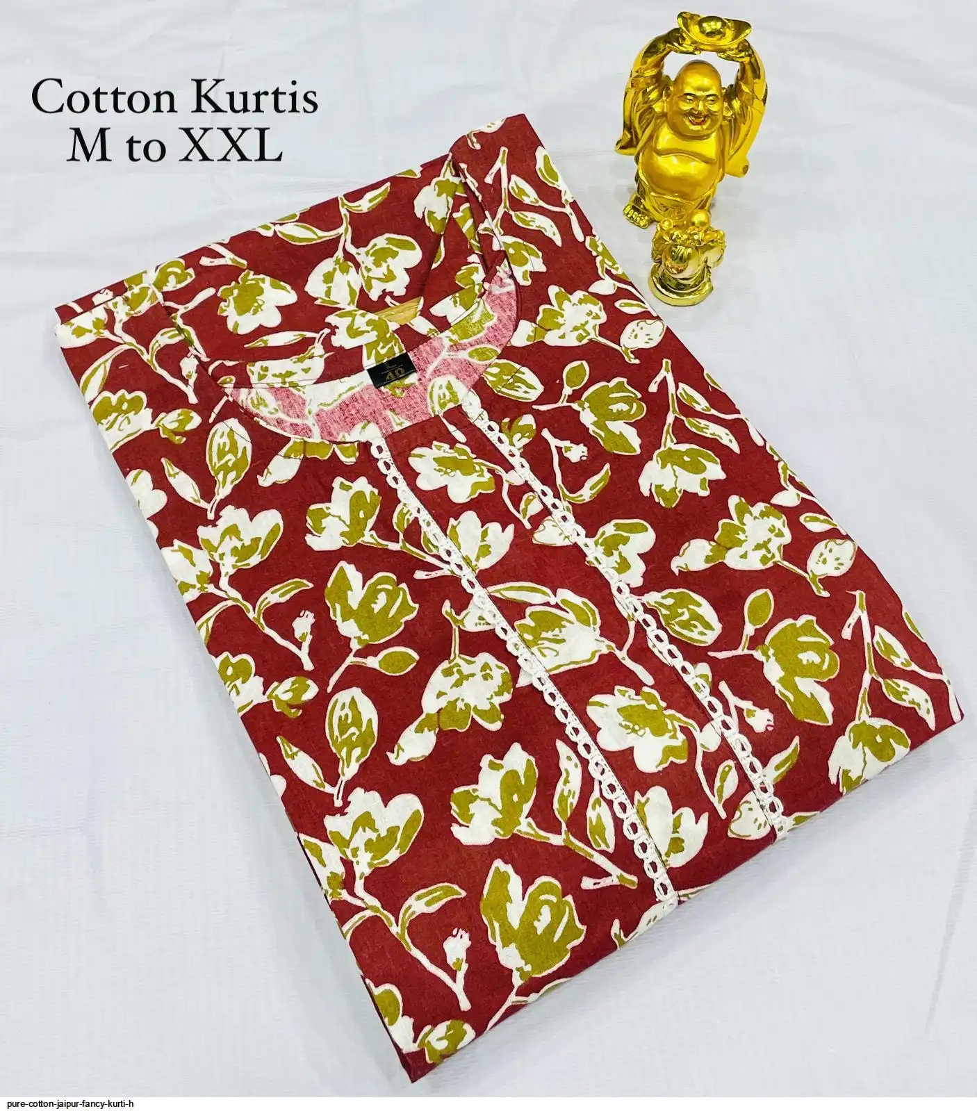 Pure cotton jaipur FANCY KURTI H