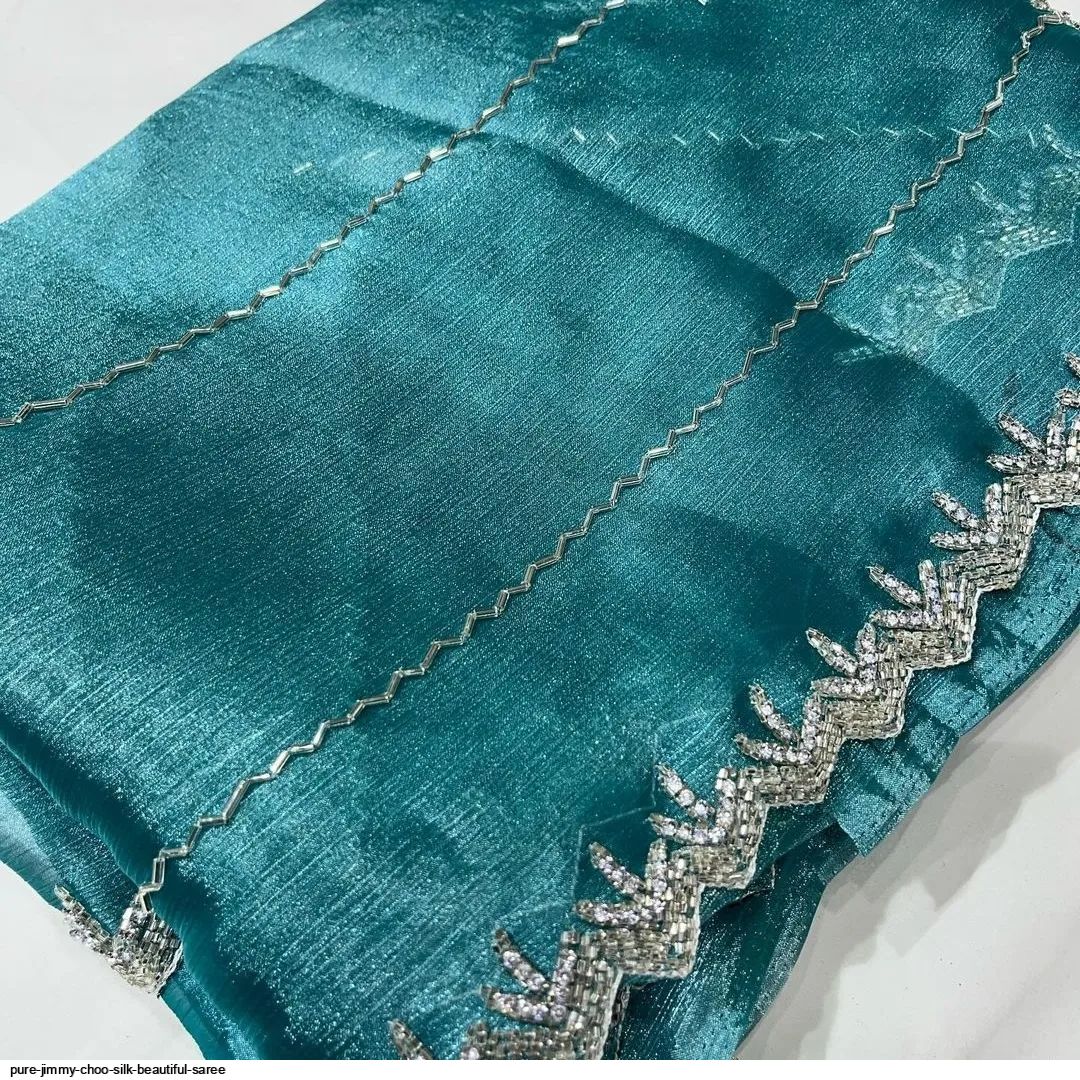 pure jimmy choo silk beautiful saree