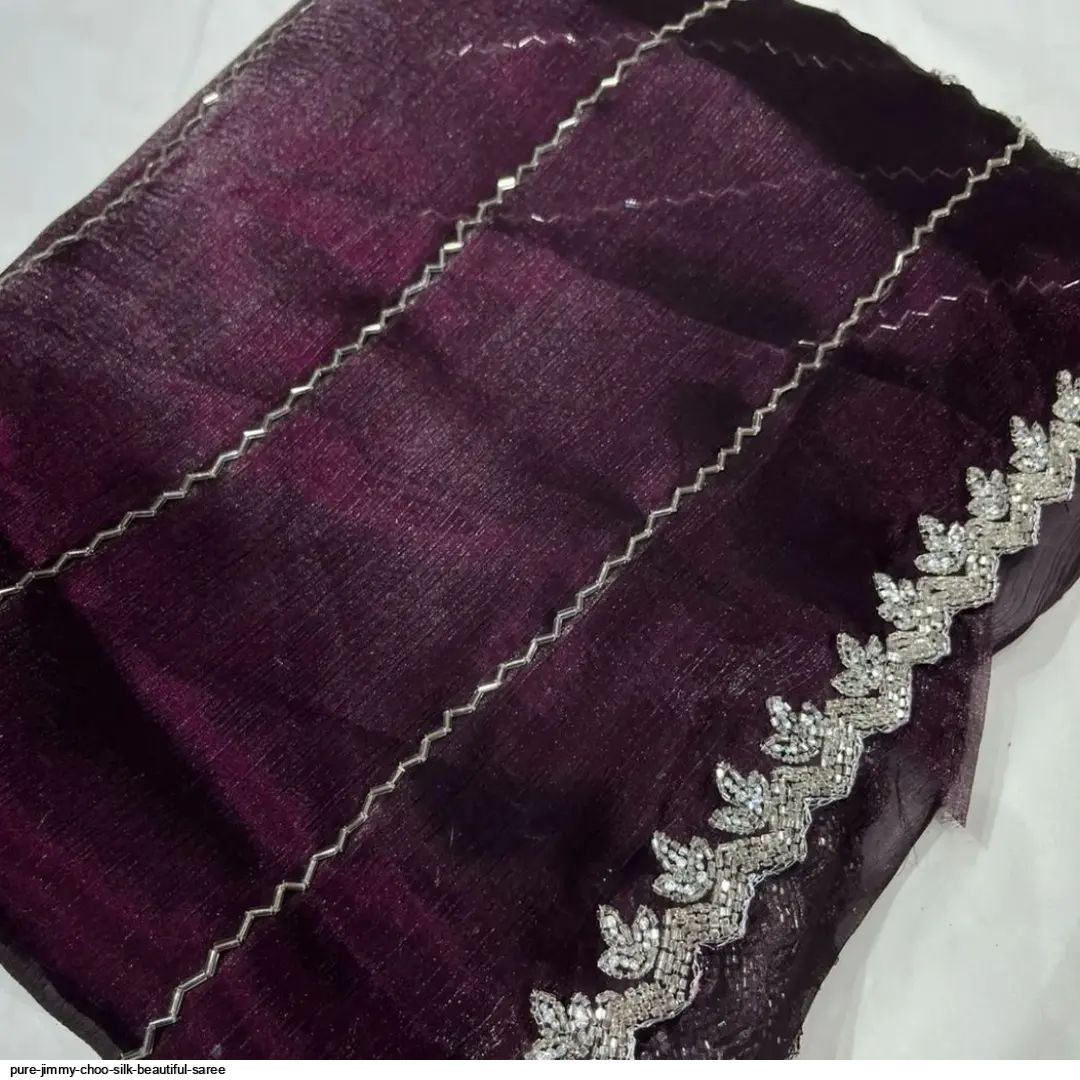 pure jimmy choo silk beautiful saree