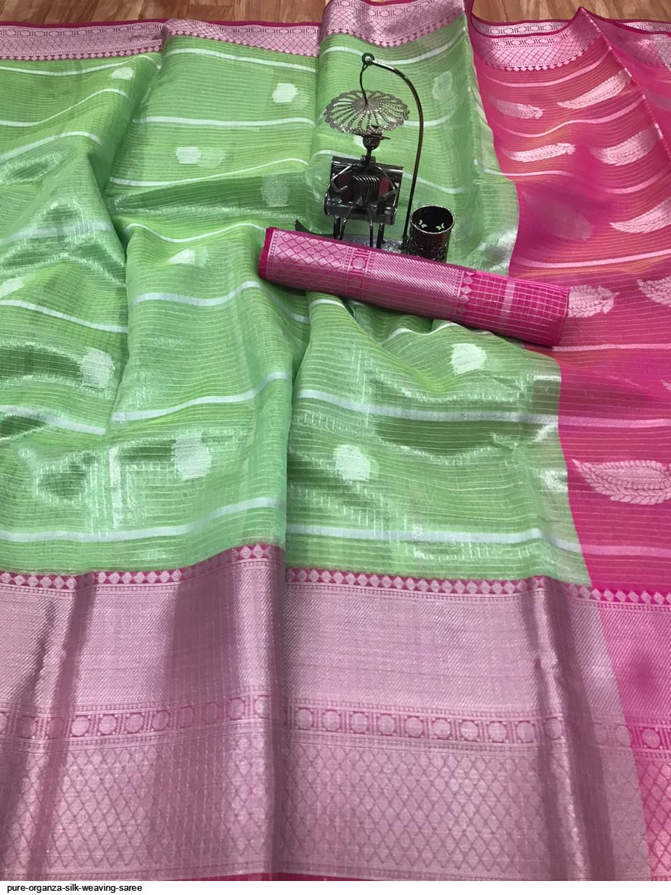 PURE ORGANZA SILK WEAVING SAREE
