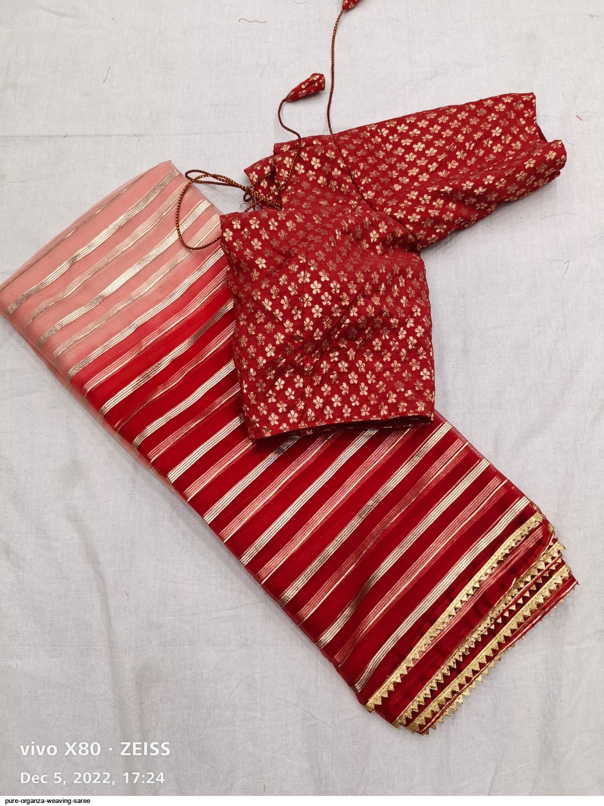 Pure organza weaving SAREE