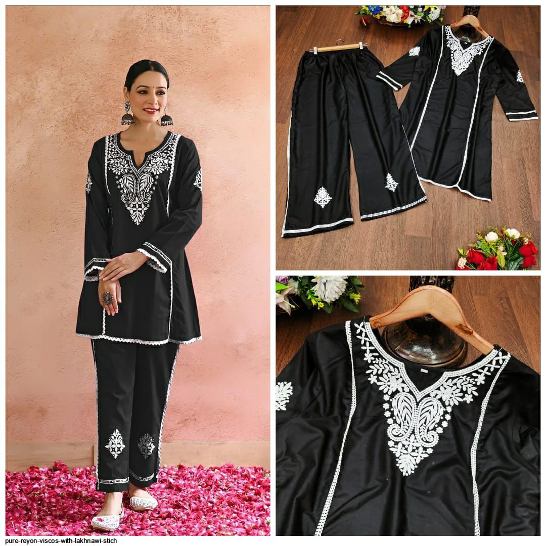 PURE REYON VISCOS WITH LAKHNAWI STICH