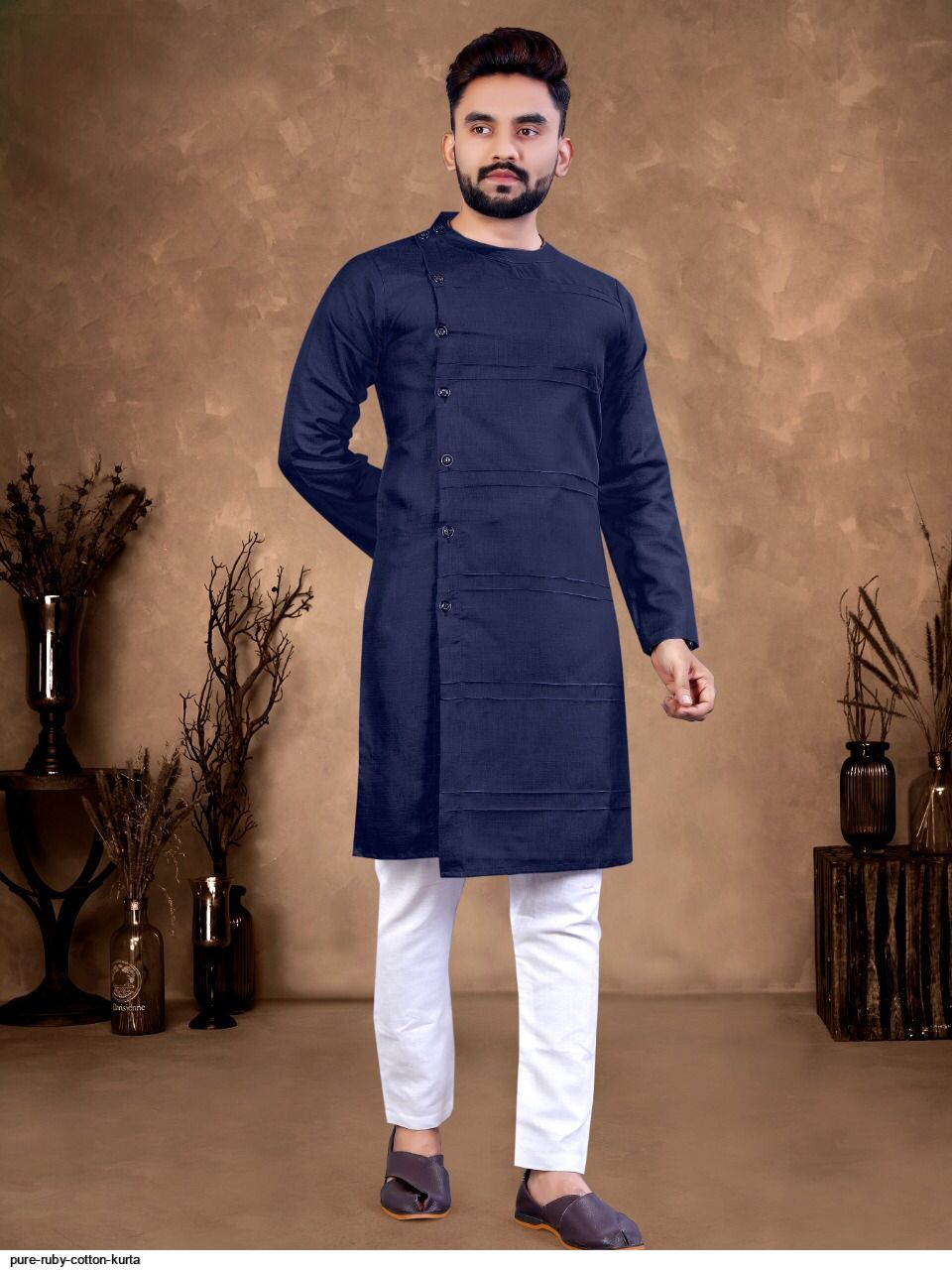 Pure Ruby Cotton kurta