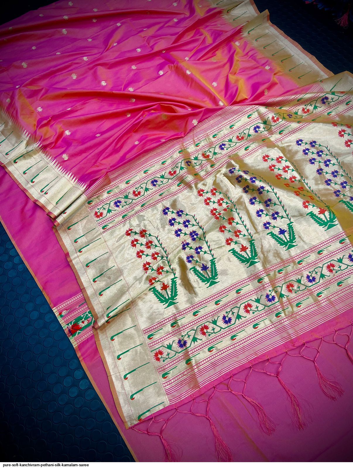 PURE SOFT KANCHIVRAM PETHANI SILK Kamalam SAREE