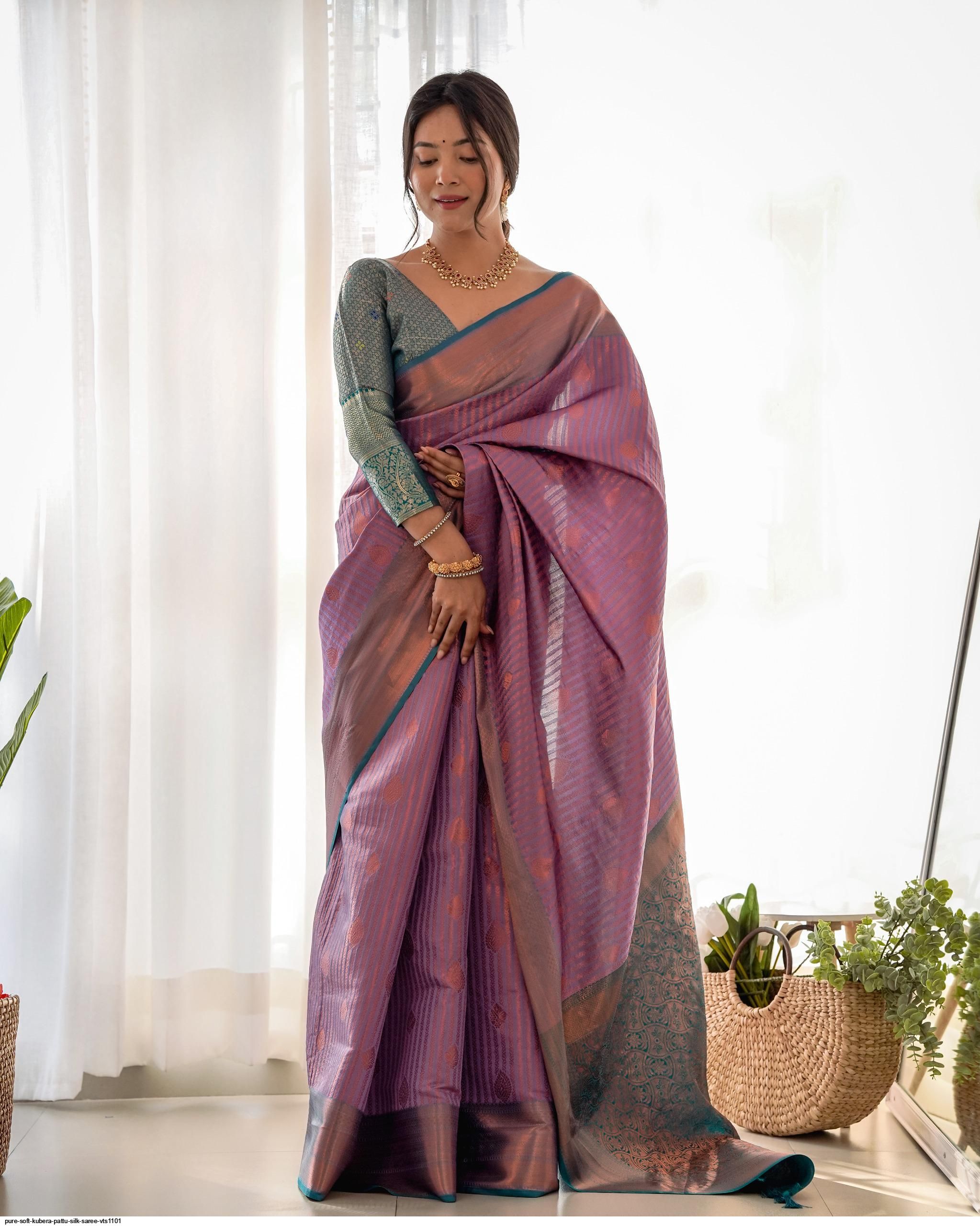 Pure Soft Kubera Pattu Silk SAREE VTS1101