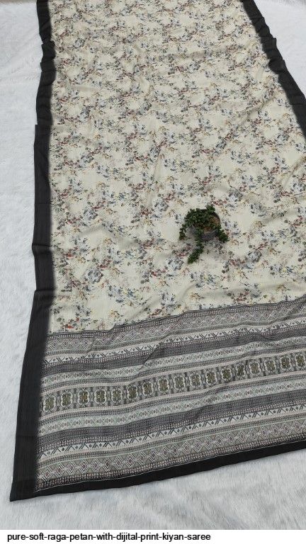 Pure Soft Raga petan with Dijital print kiyan saree