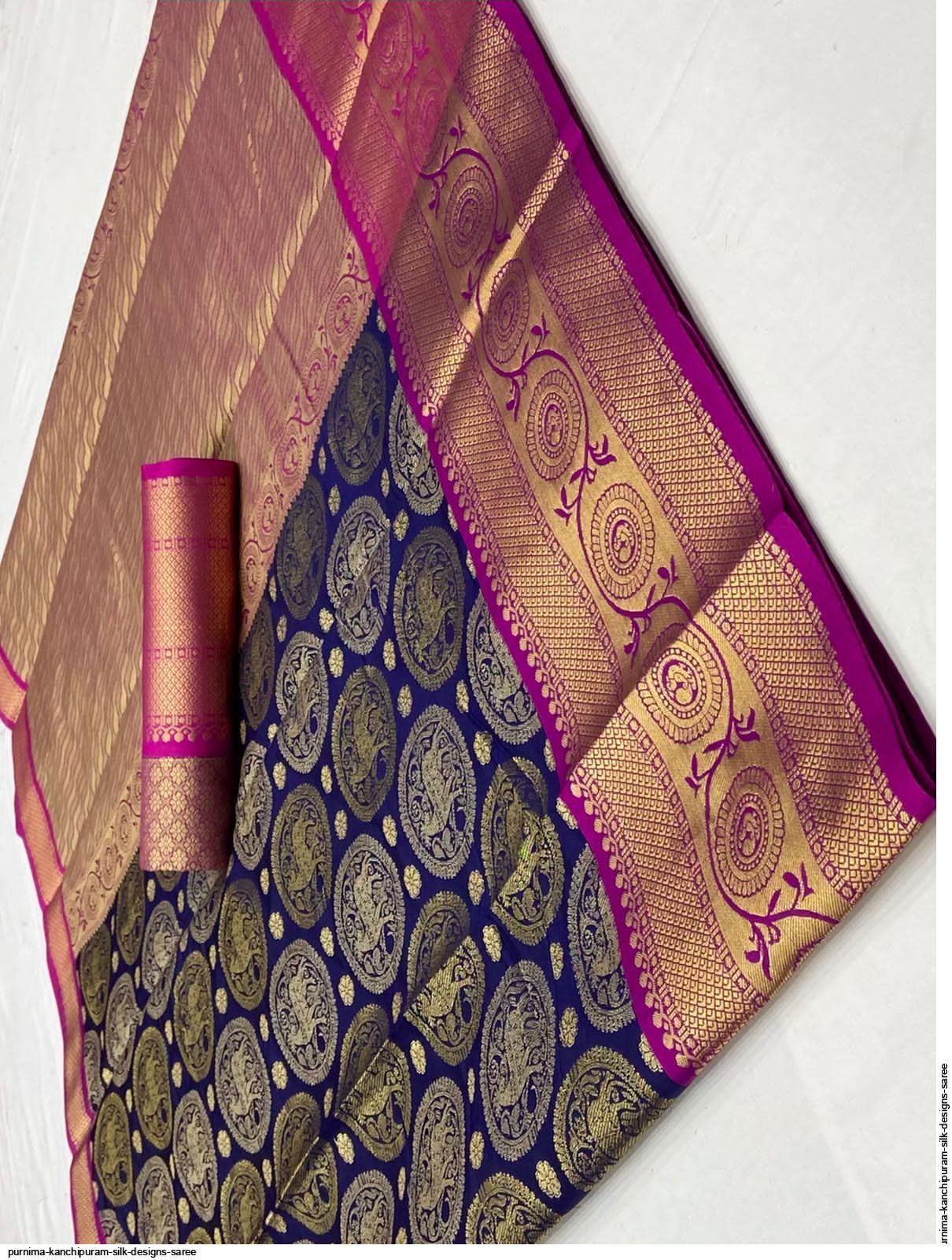PURNIMA Kanchipuram silk designs saree