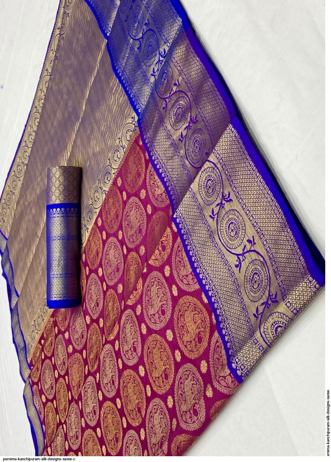 PURNIMA Kanchipuram silk designs saree
