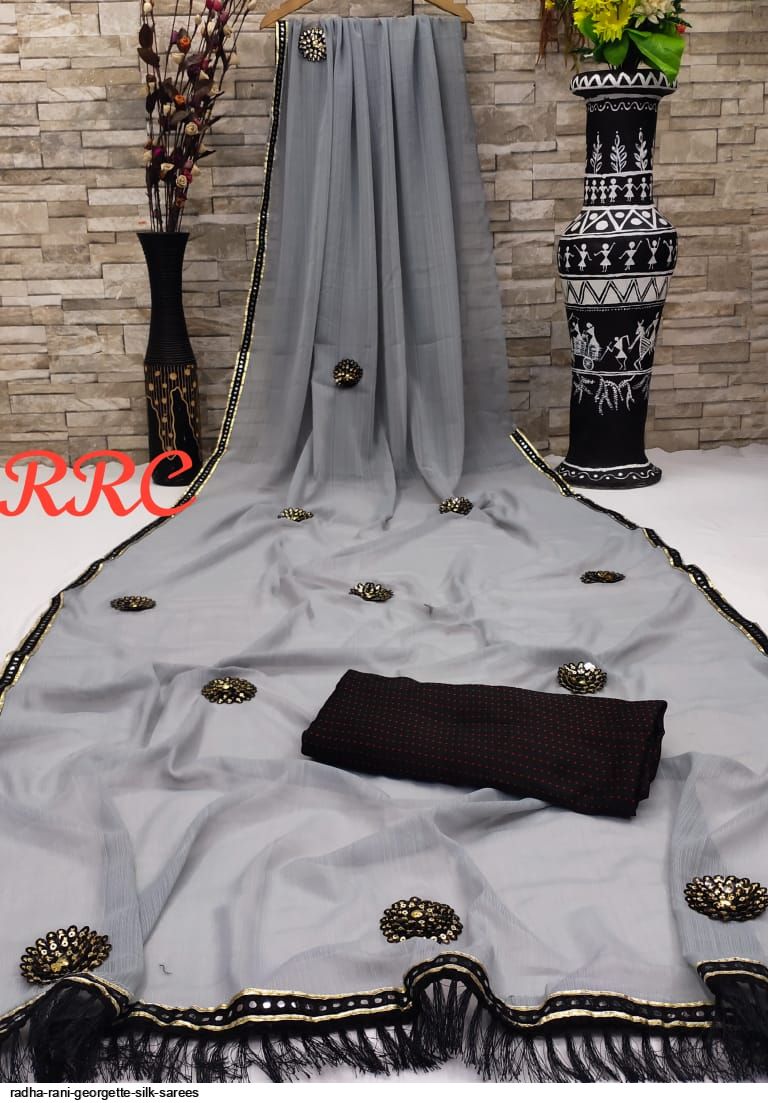 RADHA RANI GEORGETTE SILK SAREES