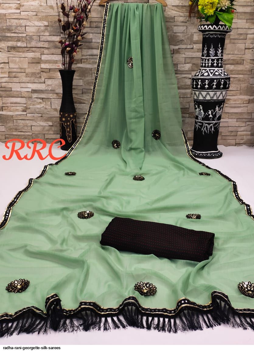 RADHA RANI GEORGETTE SILK SAREES