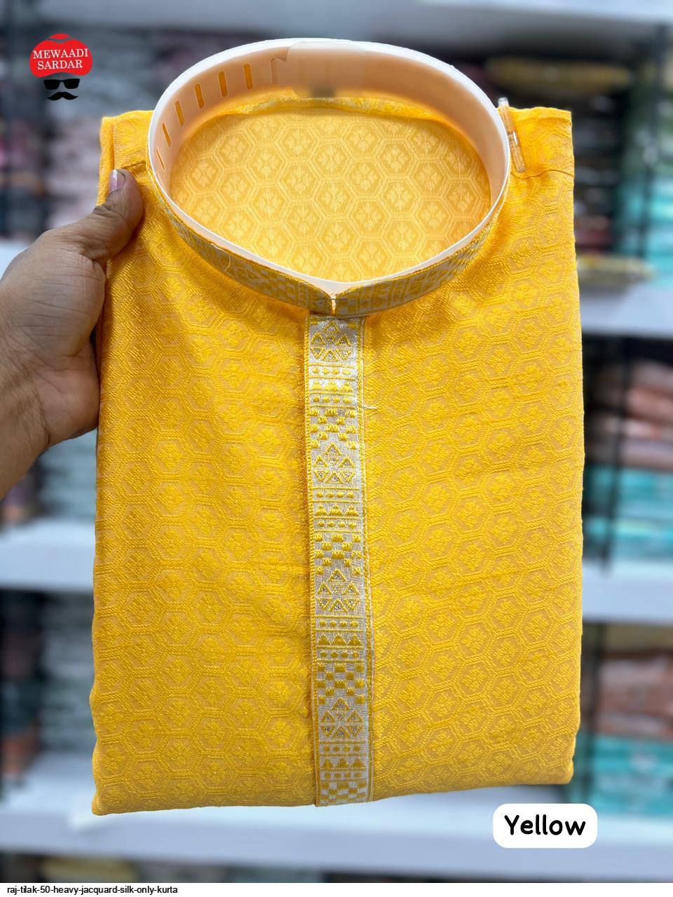Raj tilak 50 Heavy Jacquard Silk only kurta