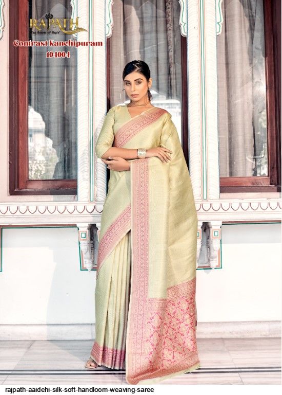 RAJPATH Aaidehi Silk SOFT HANDLOOM WEAVING SAREE