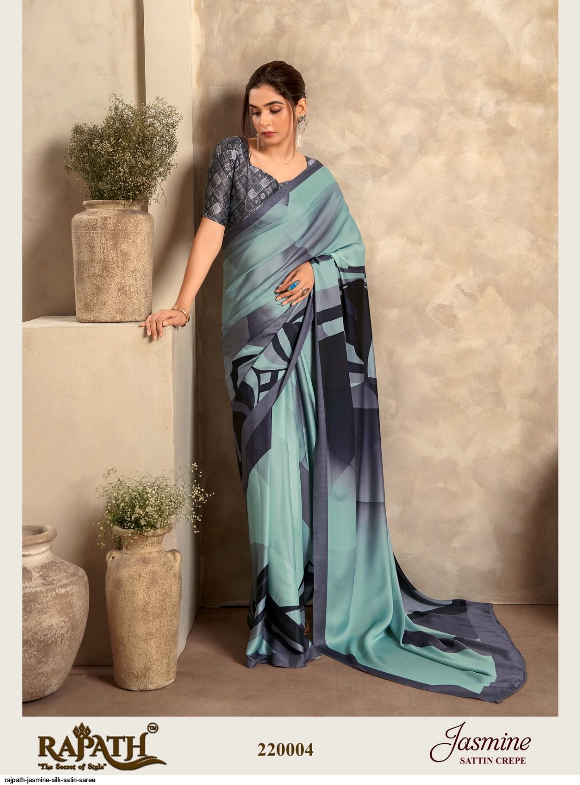 RAJPATH JASMINE SILK SATIN saree