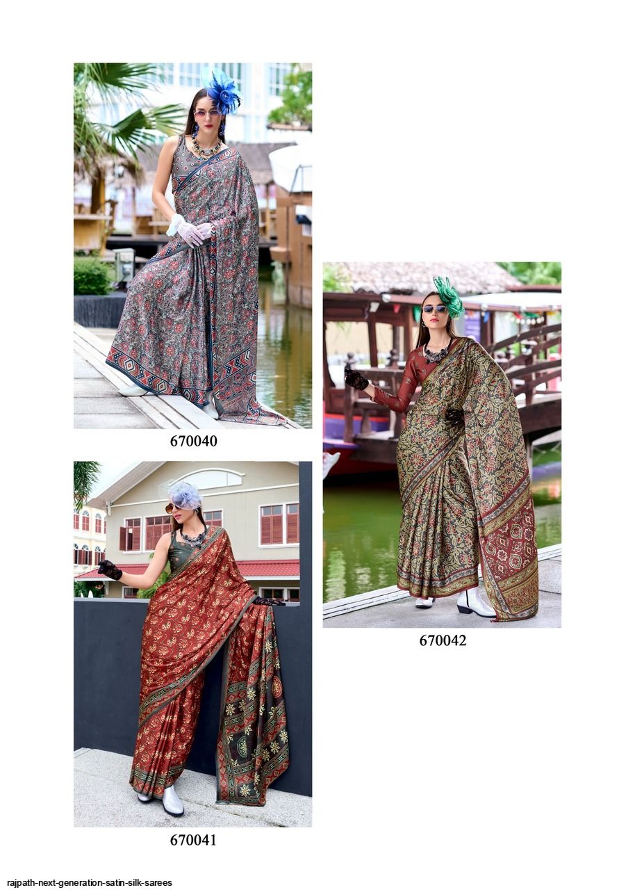 RajPath Next Generation Satin Silk sarees