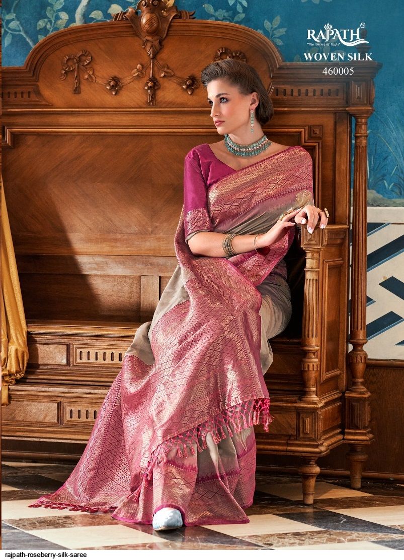 Rajpath Roseberry Silk saree