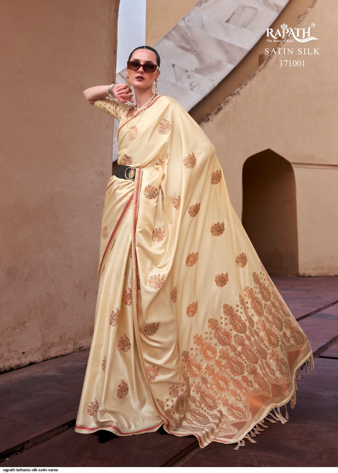 RajPath Tathastu Silk Satin saree