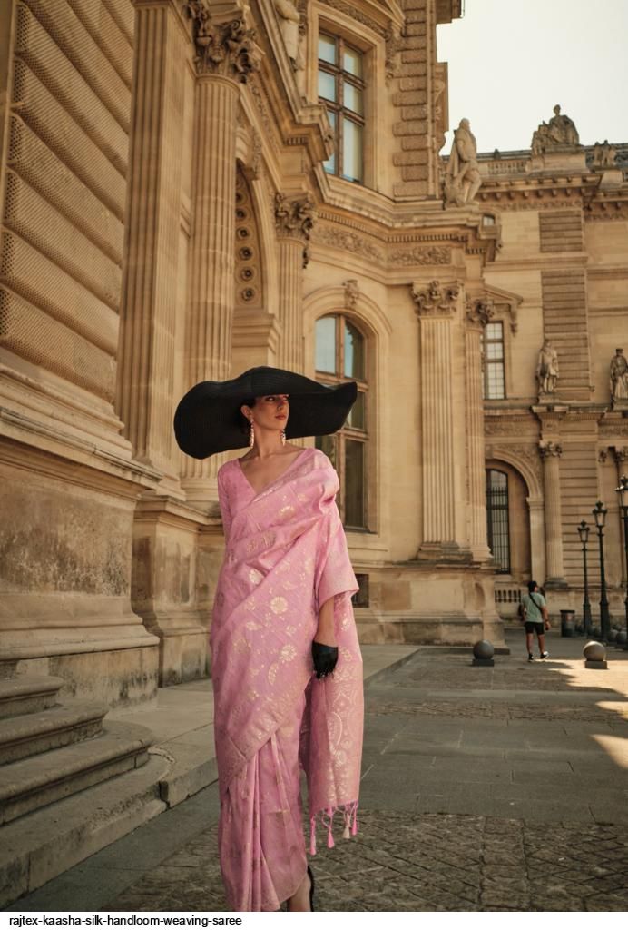 RAJTEX KAASHA SILK HANDLOOM WEAVING SAREE