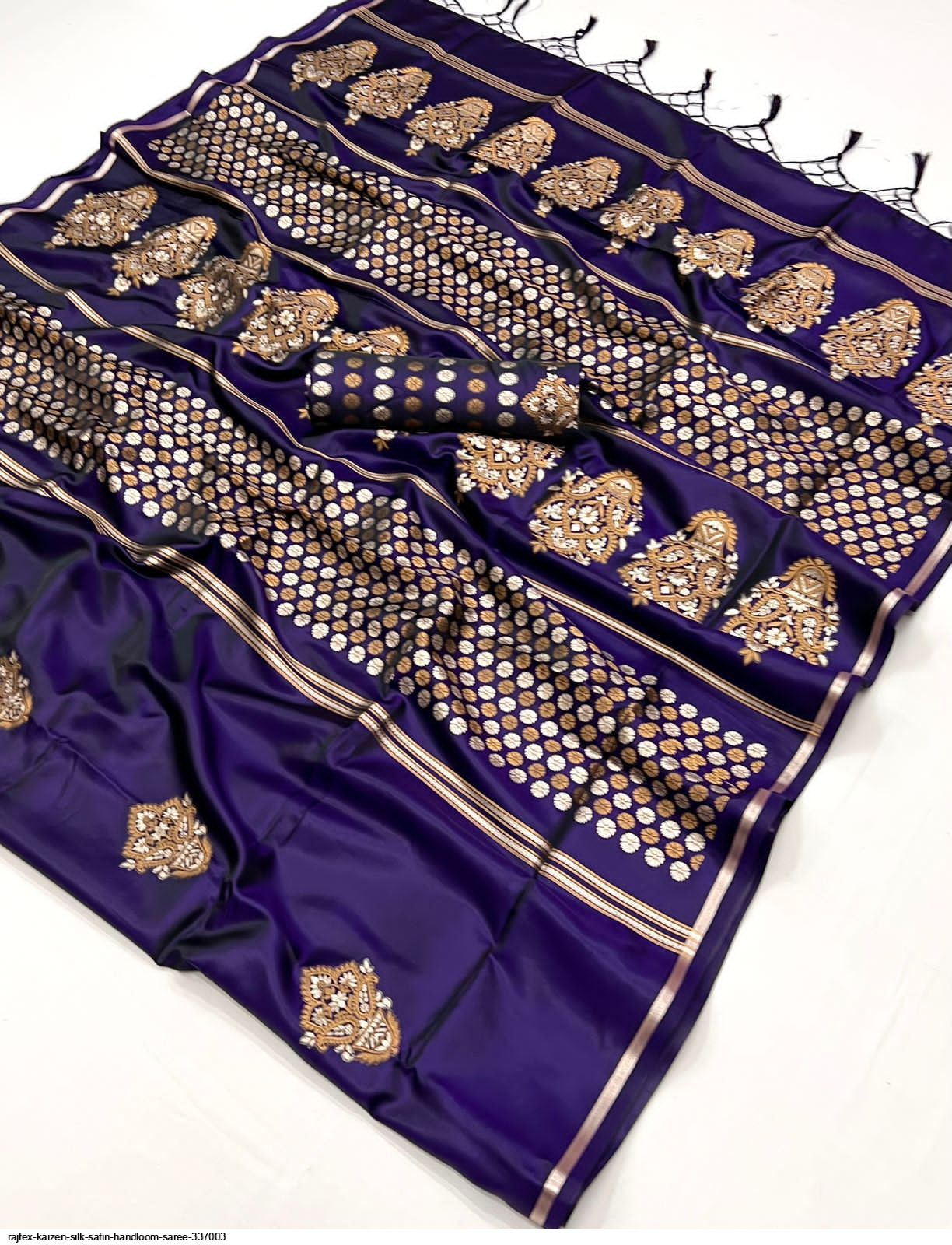 RAJTEX KAIZEN SILK SATIN HANDLOOM SAREE