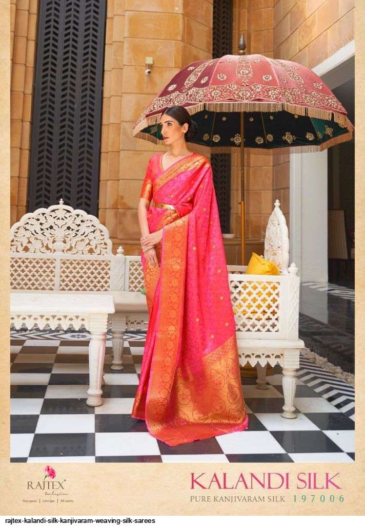 RAJTEX KALANDI SILK KANJIVARAM WEAVING SILK SAREES