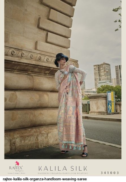 RAJTEX KALILA SILK ORGANZA HANDLOOM WEAVING SAREE