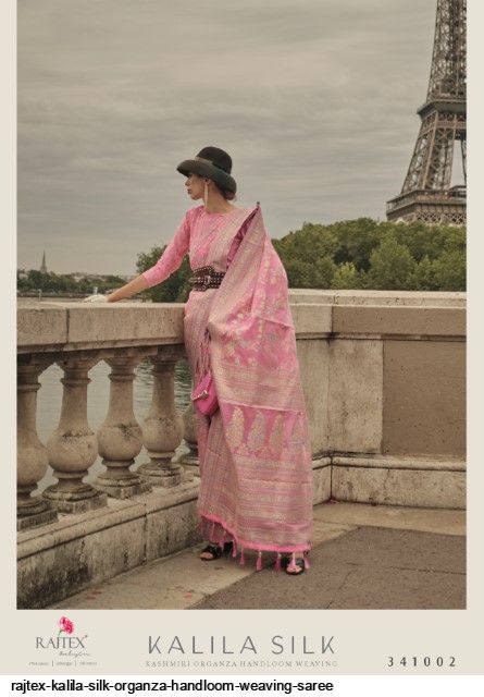 RAJTEX KALILA SILK ORGANZA HANDLOOM WEAVING SAREE