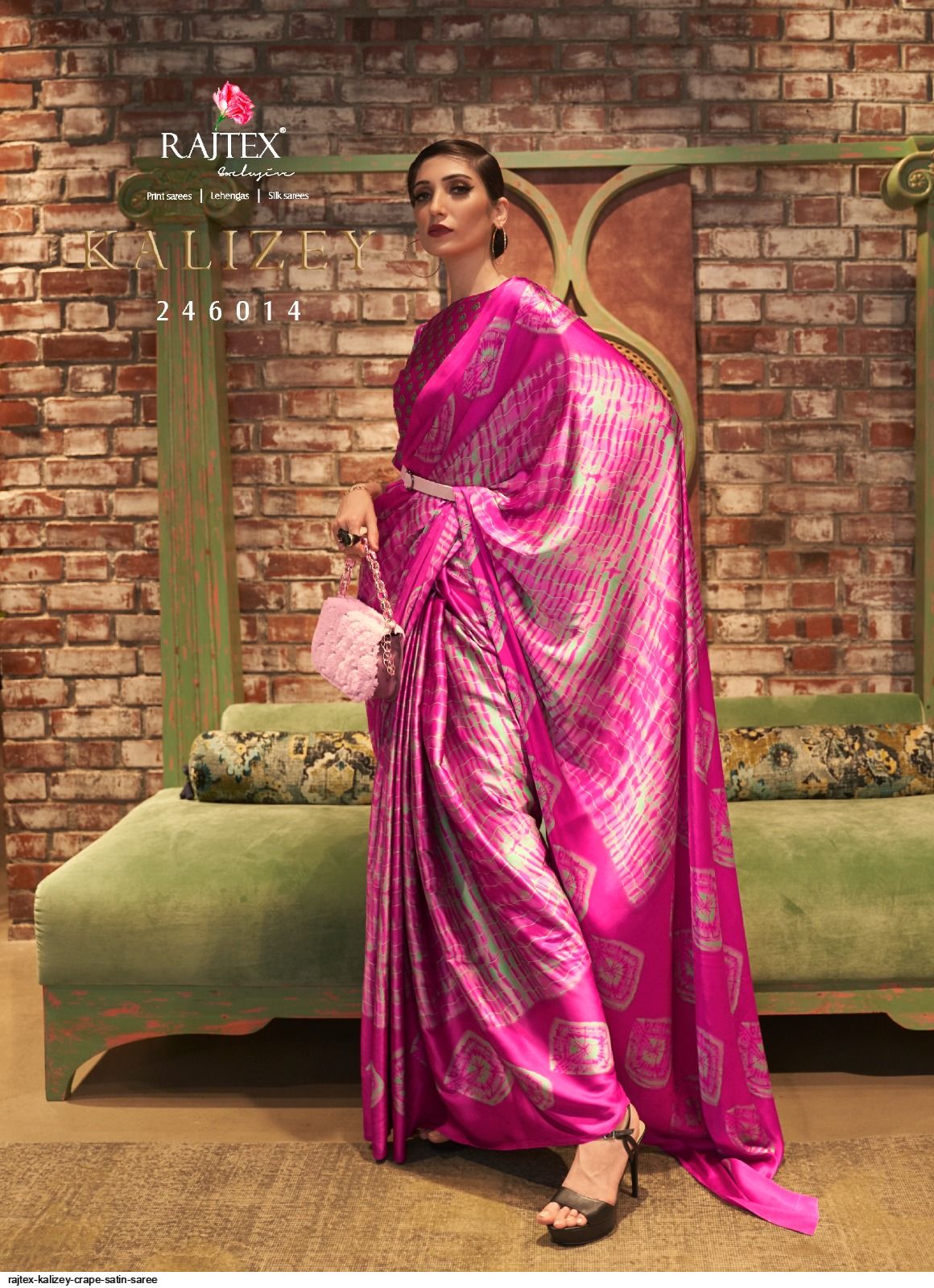 RAJTEX KALIZEY CRAPE SATIN SAREE