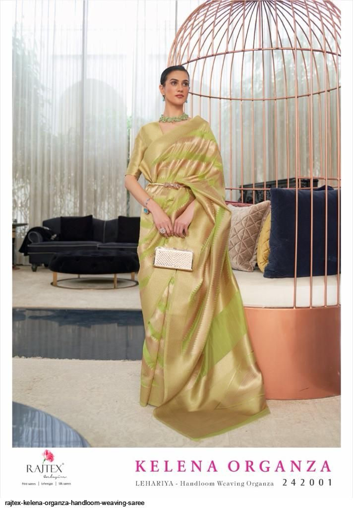 Rajtex KELENA ORGANZA HANDLOOM WEAVING SAREE