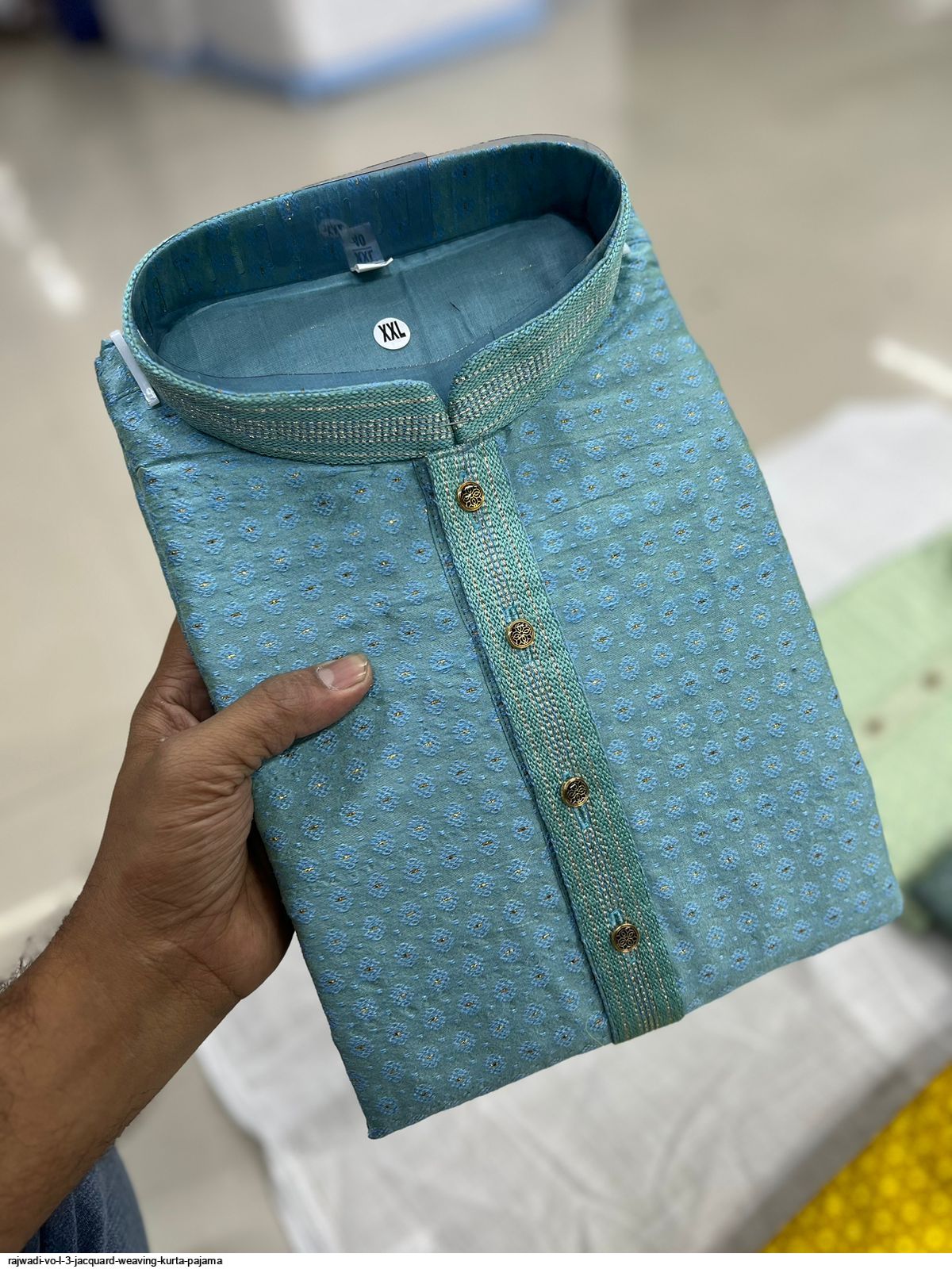 RAJWADI VO L 3 JACQUARD WEAVING KURTA PAJAMA