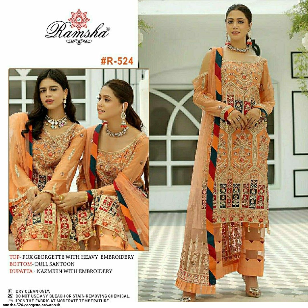 RAMSHA 524 GEORGETTE SALWAR SUIT