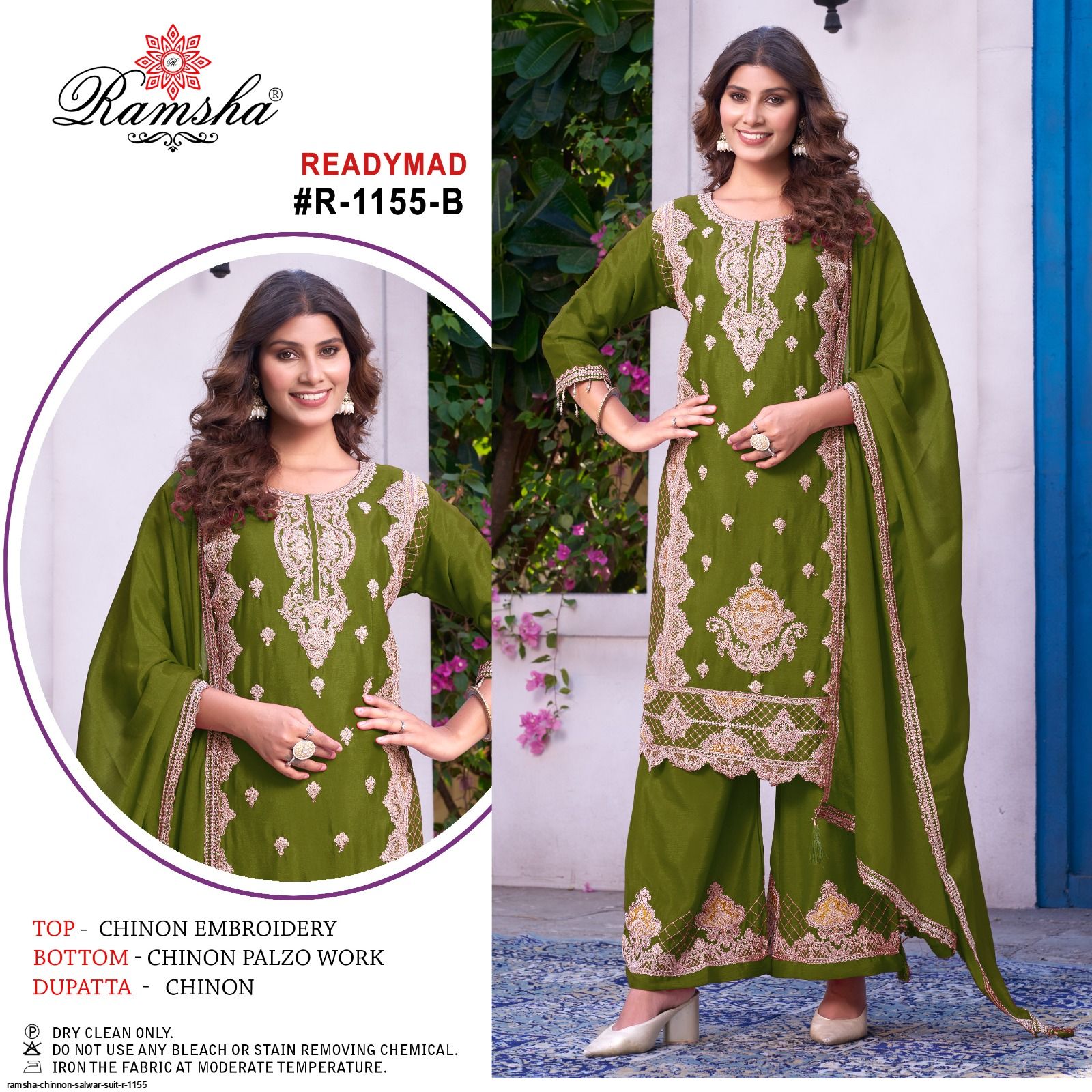RAMSHA CHINNON salwar suit R 1155