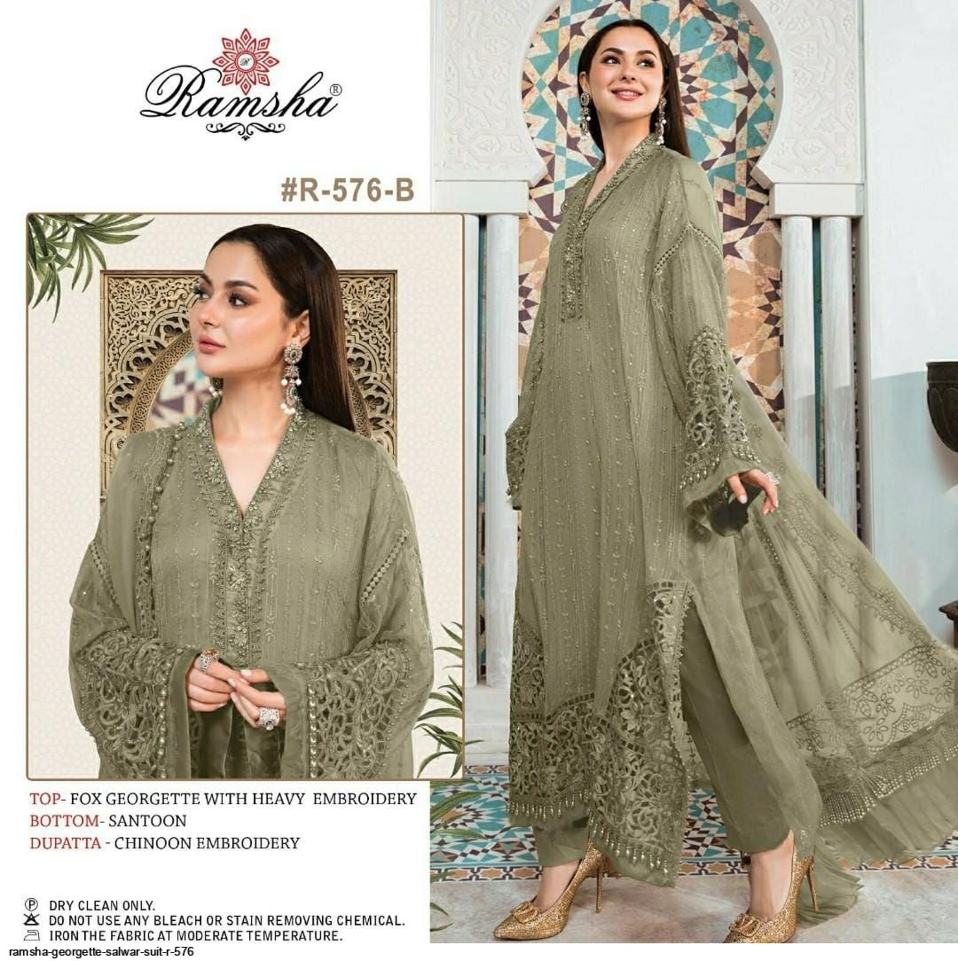 RAMSHA GEORGETTE SALWAR SUIT R 576