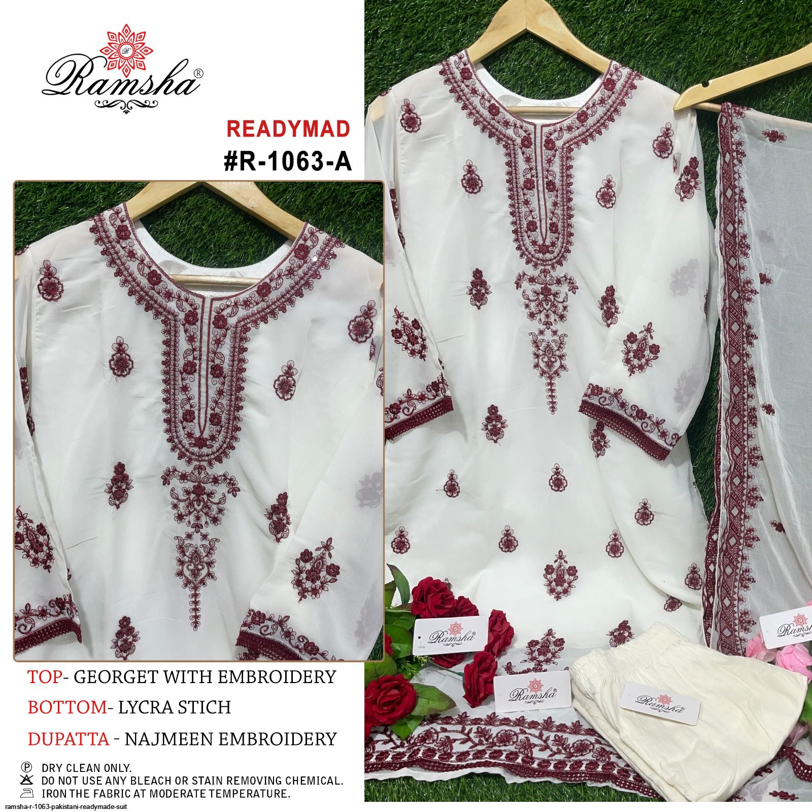 RAMSHA R 1063 PAKISTANI READYMADE SUIT