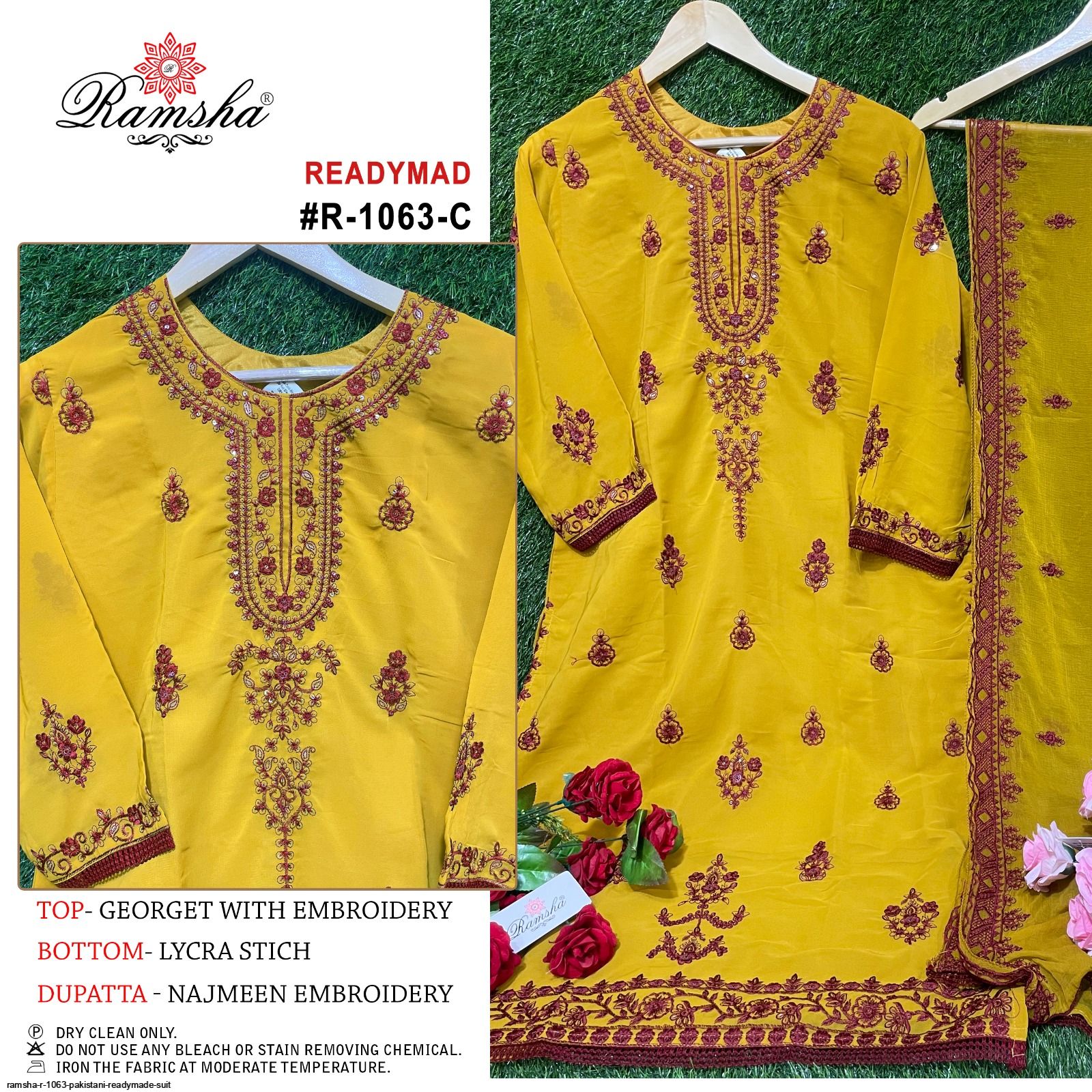 RAMSHA R 1063 PAKISTANI READYMADE SUIT