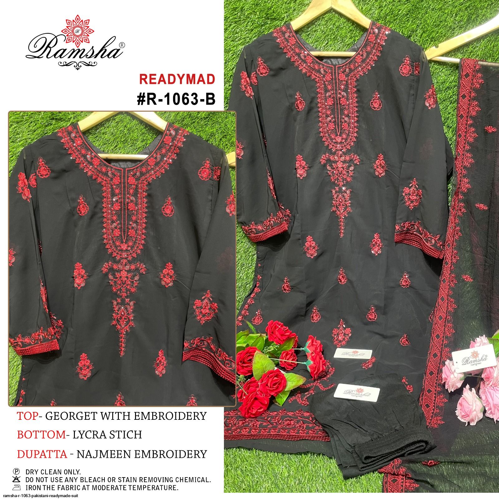 RAMSHA R 1063 PAKISTANI READYMADE SUIT