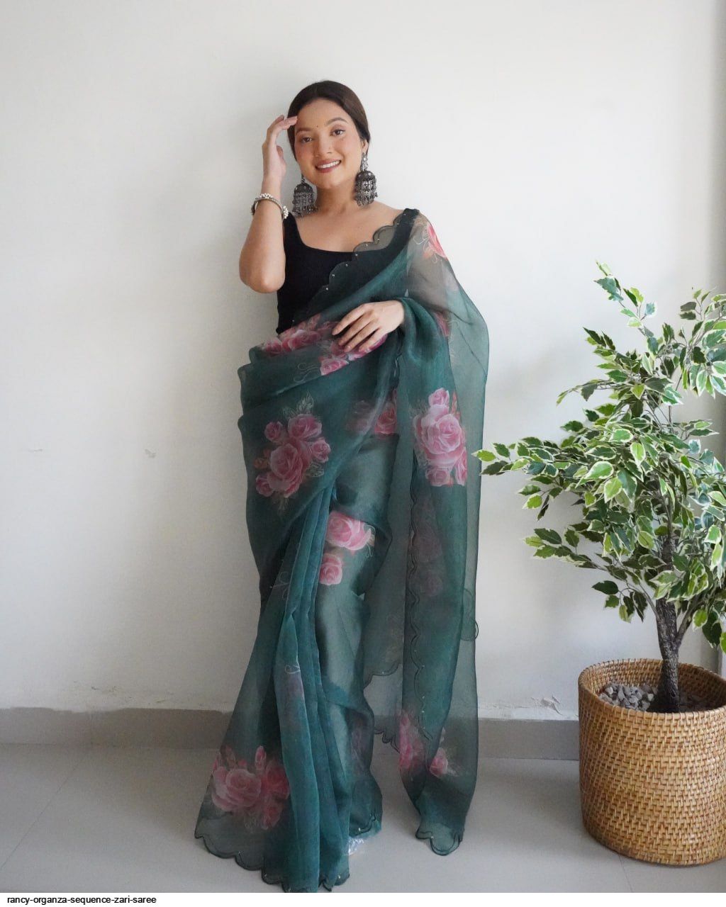 RANCY Organza sequence zari saree