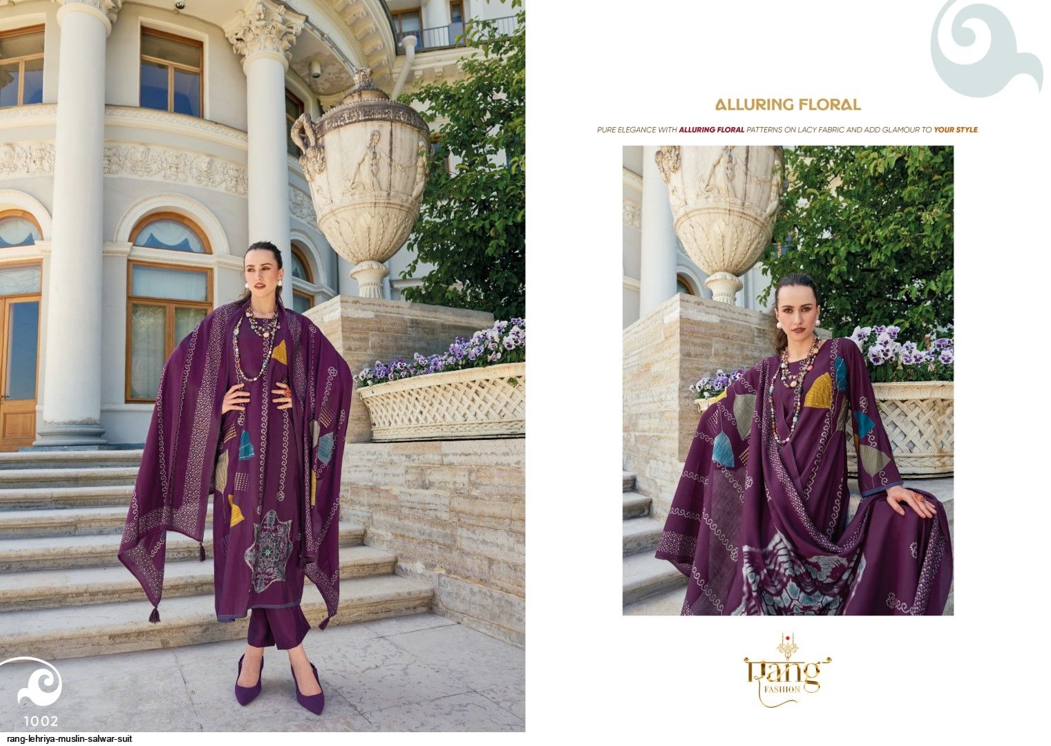 RANG LEHRIYA Muslin salwar suit