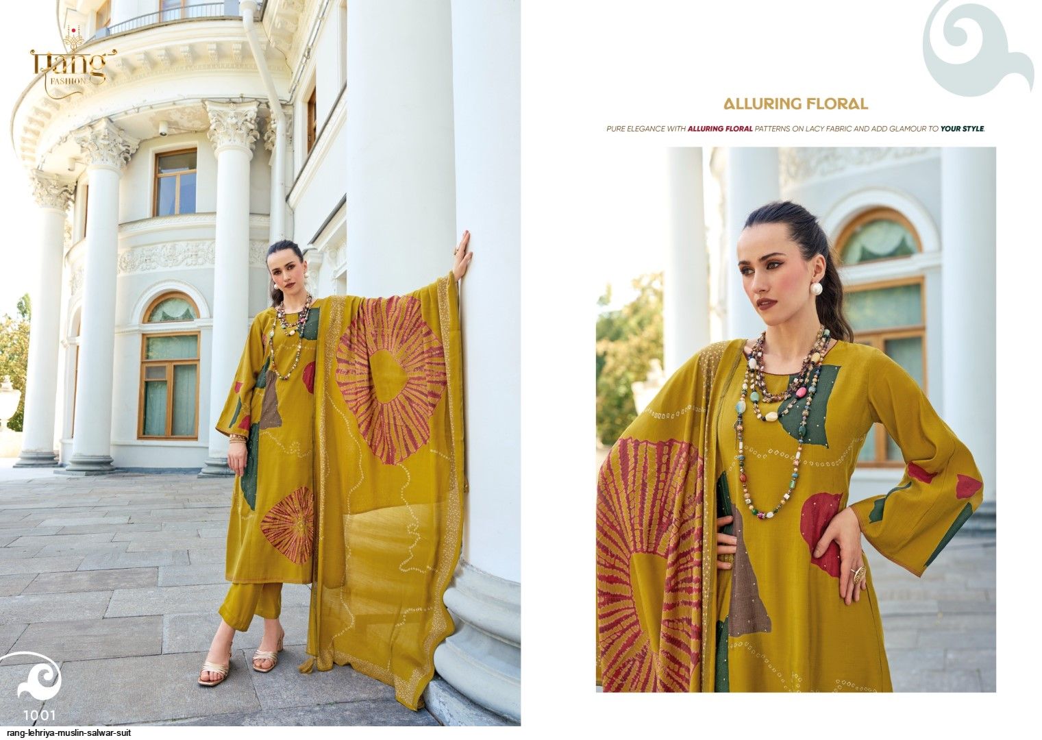 RANG LEHRIYA Muslin salwar suit