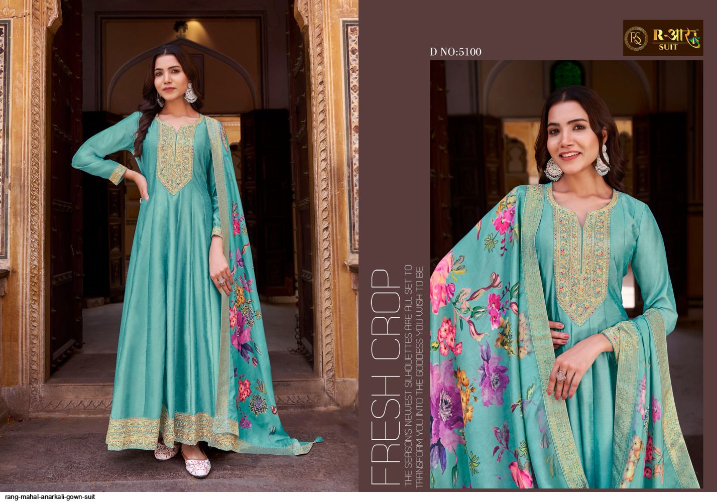 RANG MAHAL anarkali gown suit