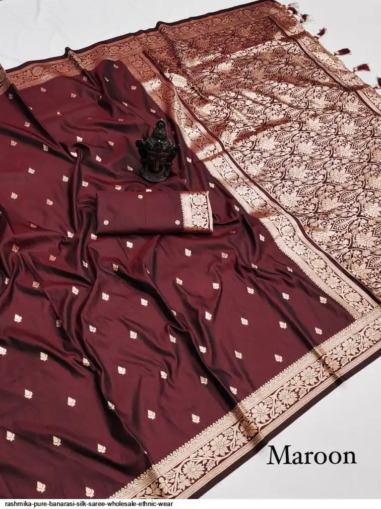 Rashmika Pure Banarasi Silk Saree Wholesale – B2B India