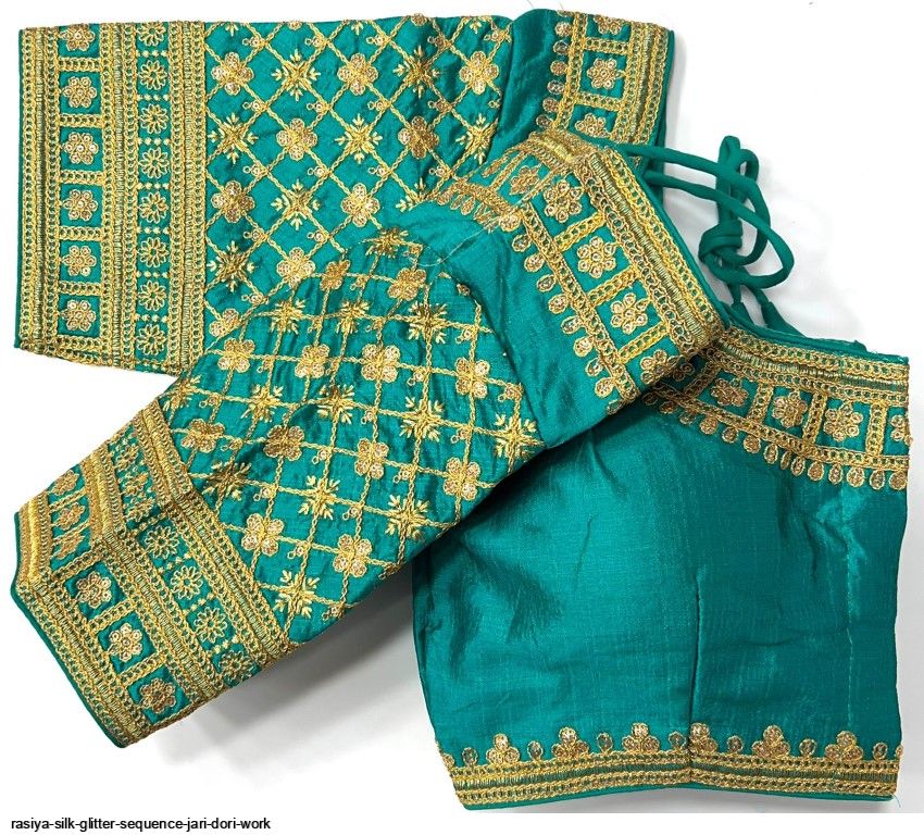 RASIYA silk glitter sequence jari dori work