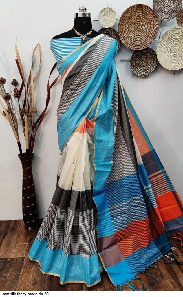 RAW SILK FANCY SAREE DN-30