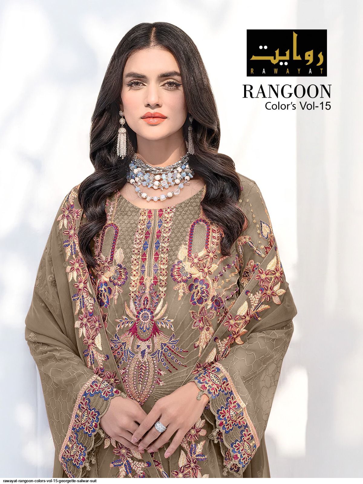 RAWAYAT RANGOON COLORS VOL 15 GEORGETTE SALWAR SUIT