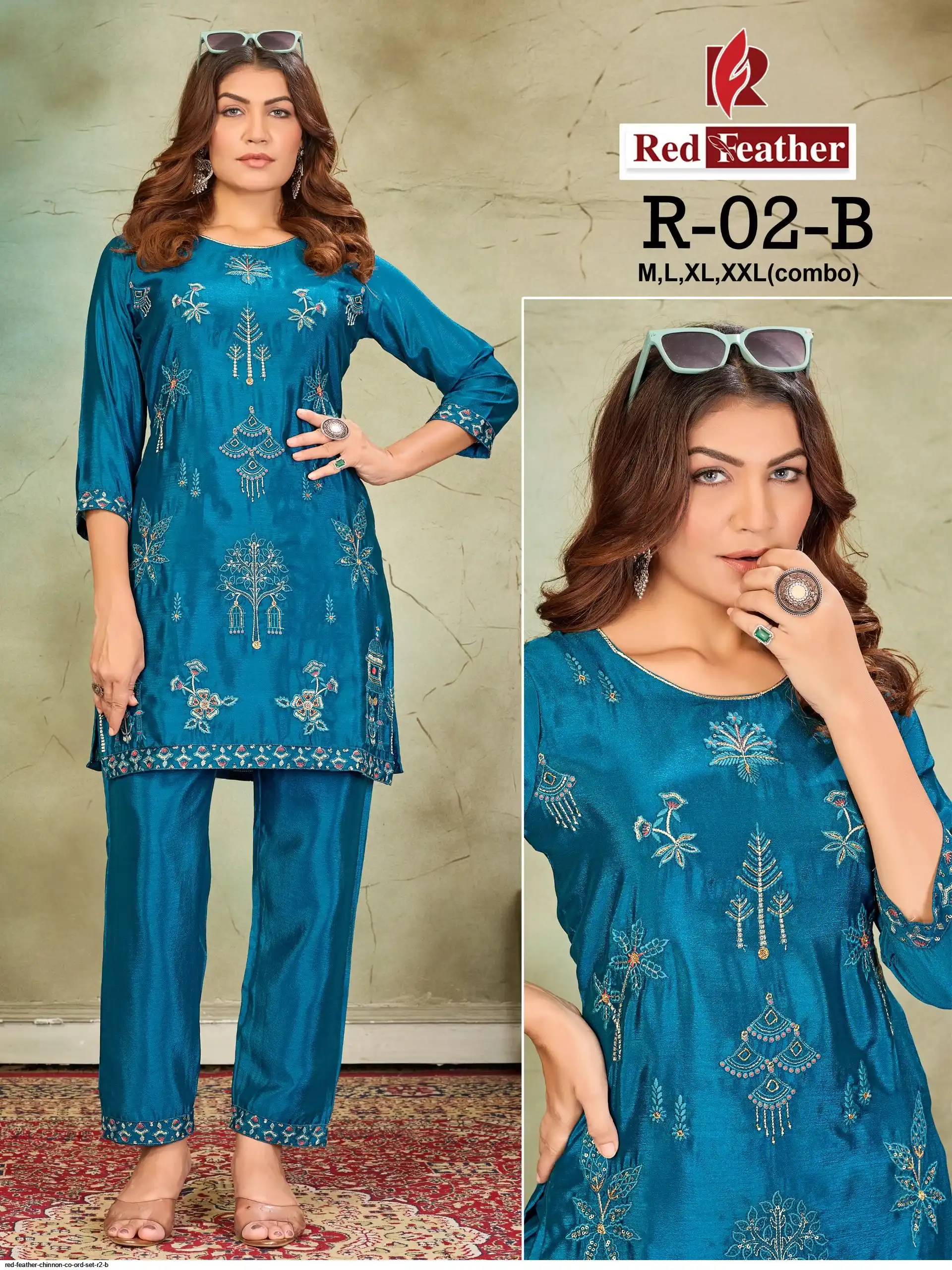 RED FEATHER Chinnon CO ORD SET R2 B